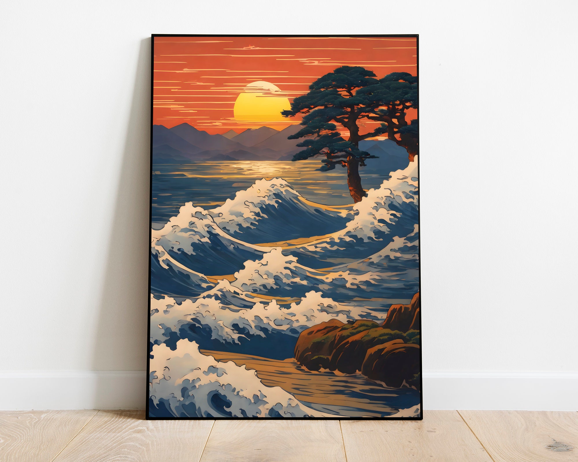 Japanese Ukiyo-e Poster Digital Art | Printable Wall Art | Ukiyo-e ...