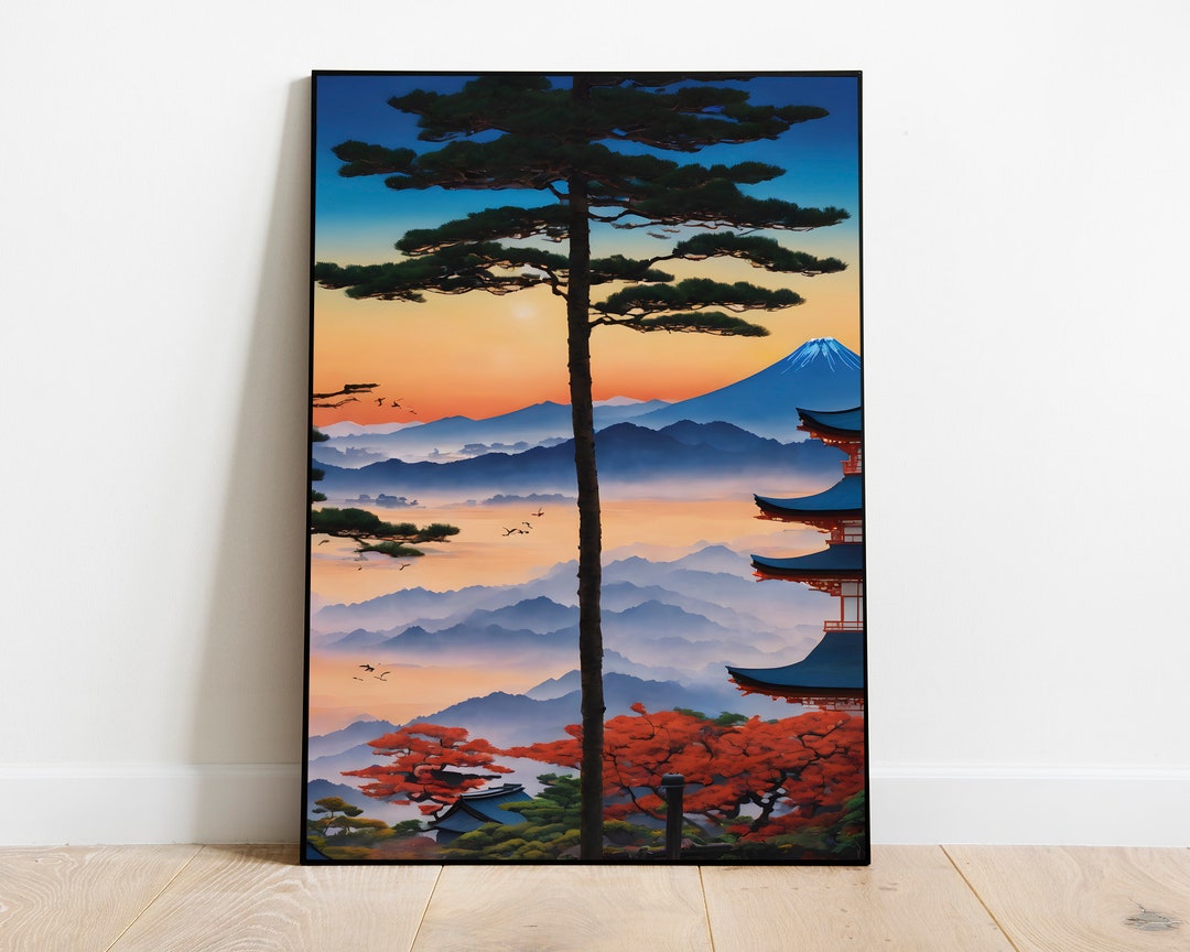 Japanese Ukiyo-e Poster Digital Art | Printable Wall Art | Ukiyo-e ...
