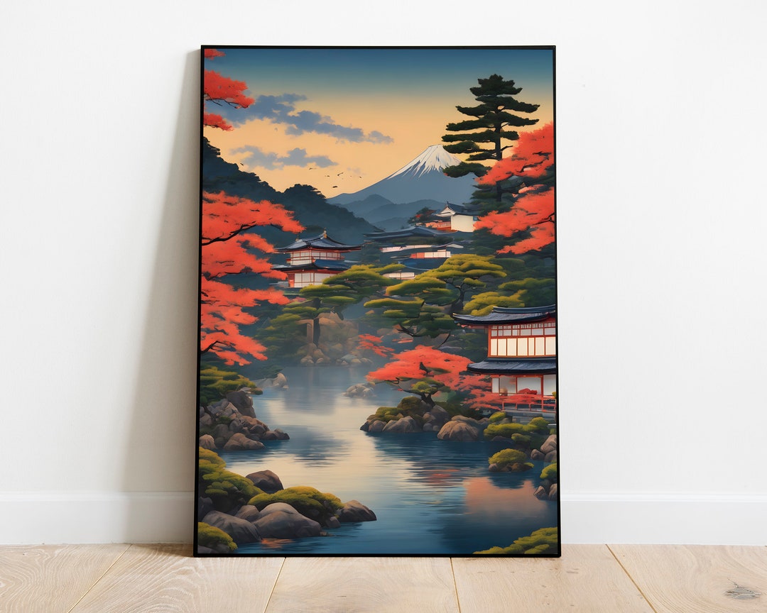 Japanese Ukiyo-e Poster Digital Art | Printable Wall Art | Ukiyo-e ...