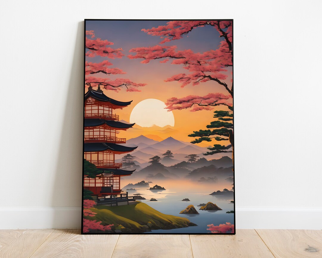 Japanese Ukiyo-e Poster Digital Art | Printable Wall Art | Ukiyo-e ...