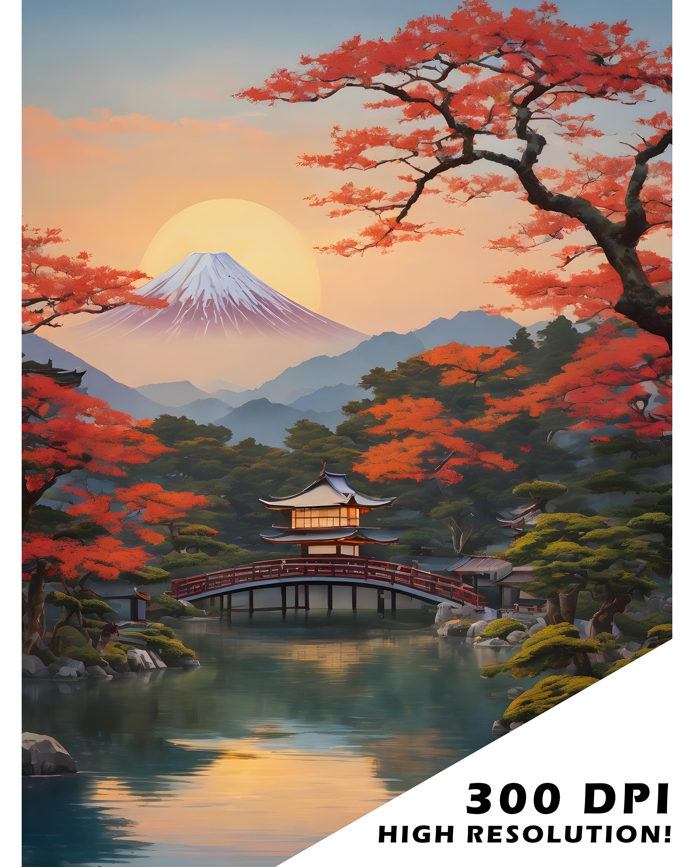 Japanese Ukiyo-e Poster Digital Art | Printable Wall Art | Ukiyo-e ...