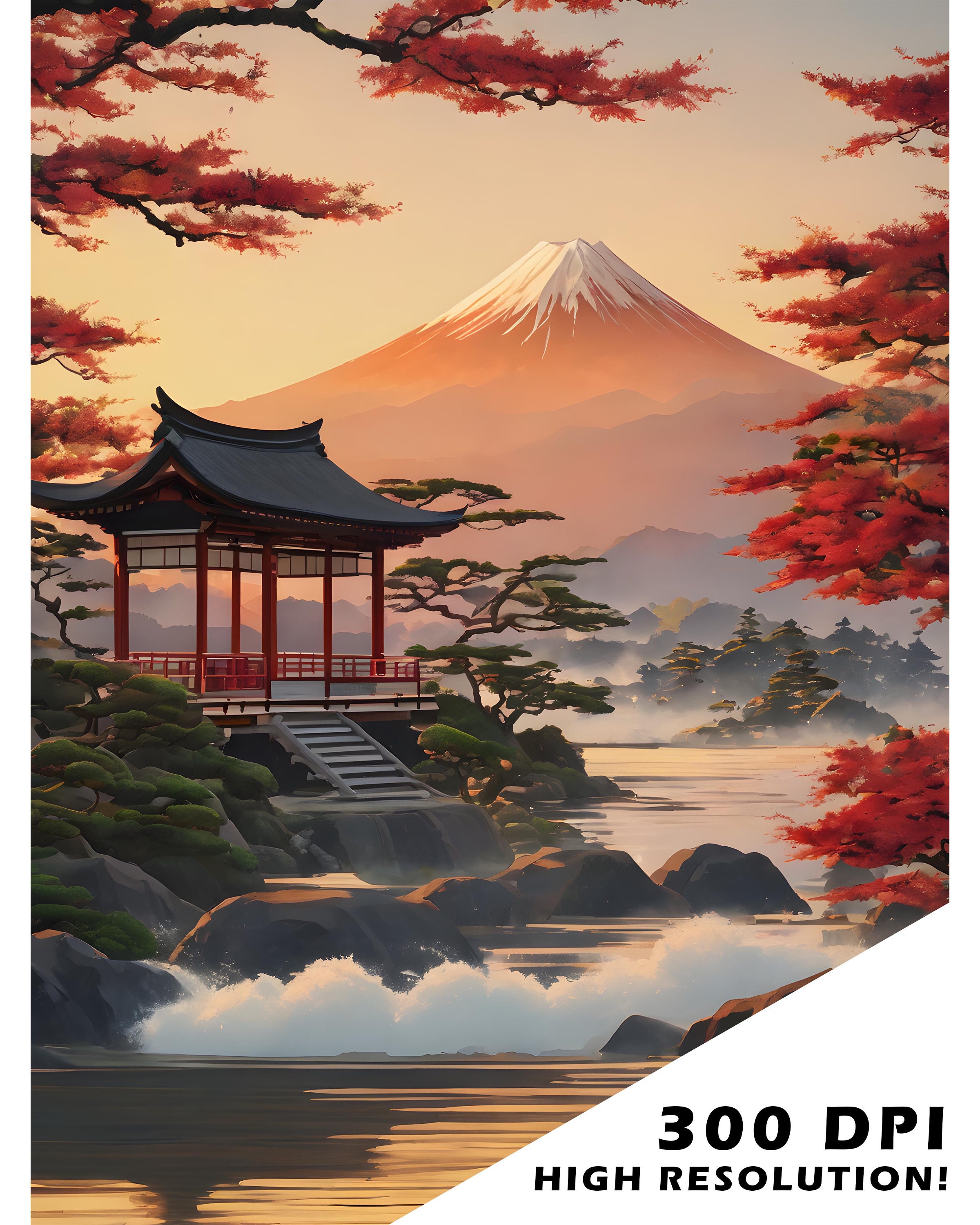 Japanese Ukiyo-e Poster Digital Art | Printable Wall Art | Ukiyo-e ...