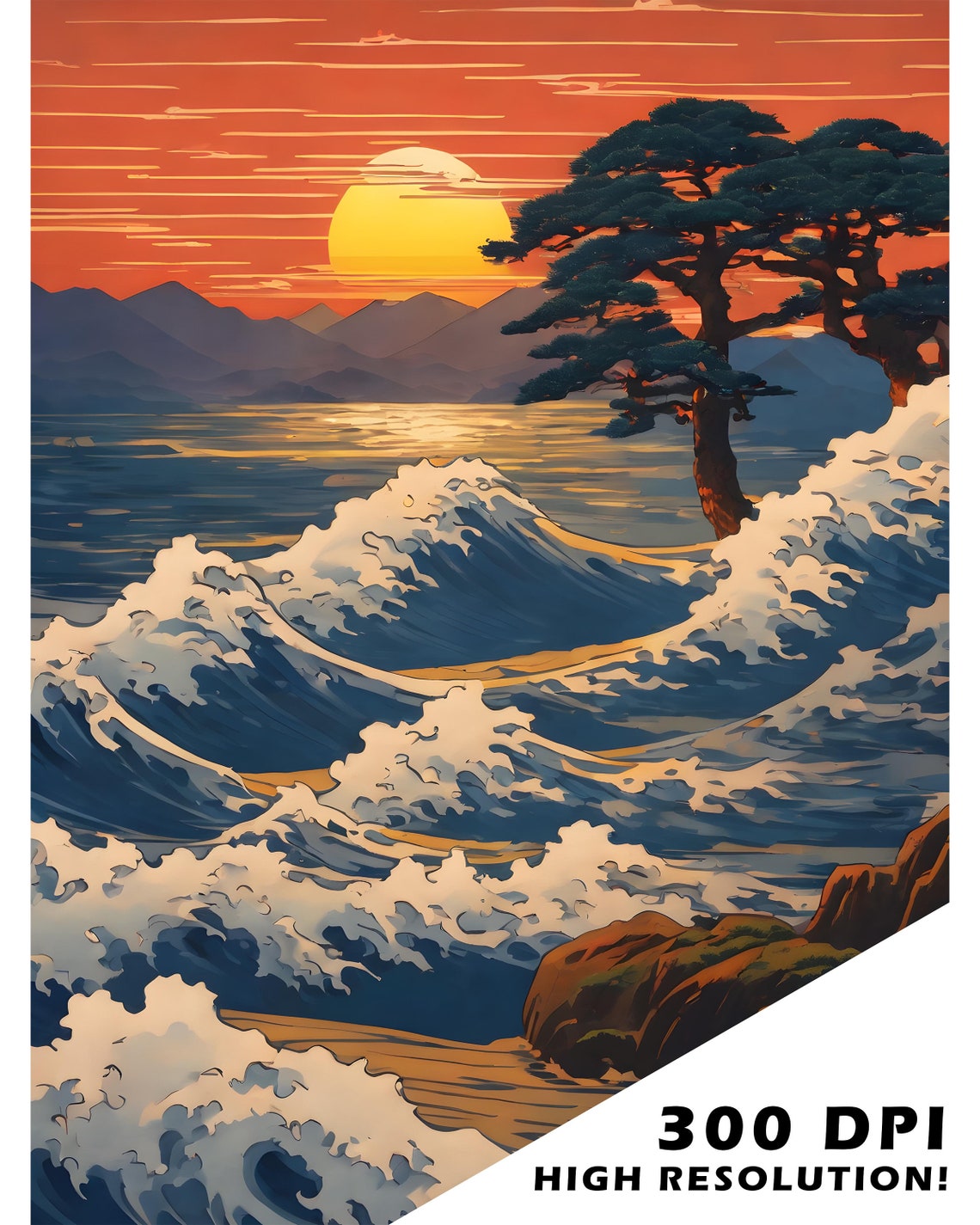 Japanese Ukiyo-e Poster Digital Art | Printable Wall Art | Ukiyo-e ...