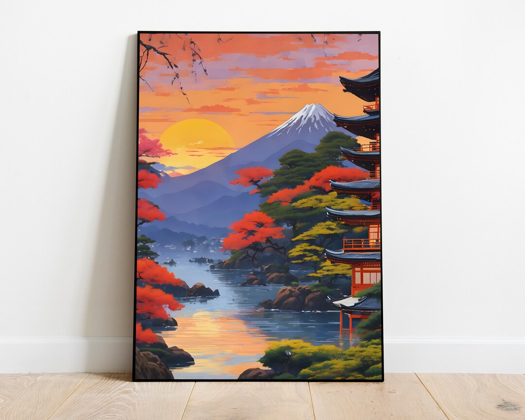 Japanese Ukiyo-e Poster Digital Art | Printable Wall Art | Ukiyo-e ...
