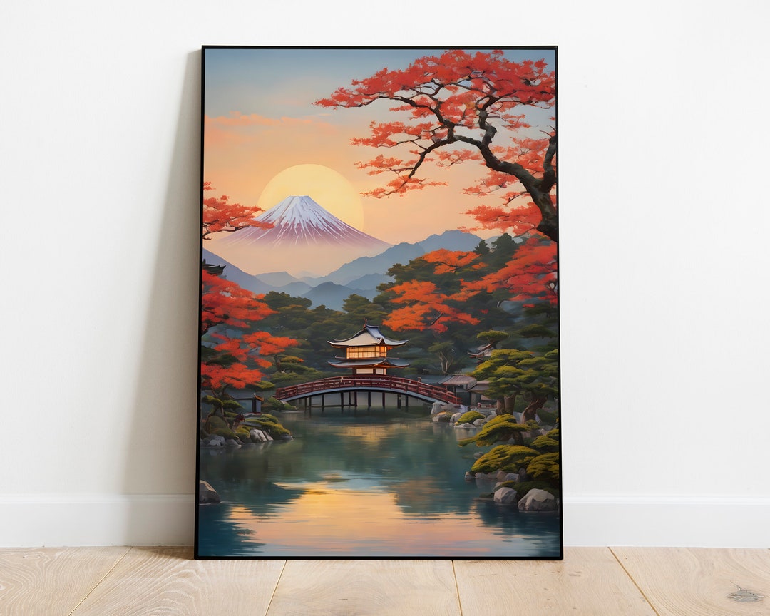 Japanese Ukiyo-e Poster Digital Art | Printable Wall Art | Ukiyo-e ...