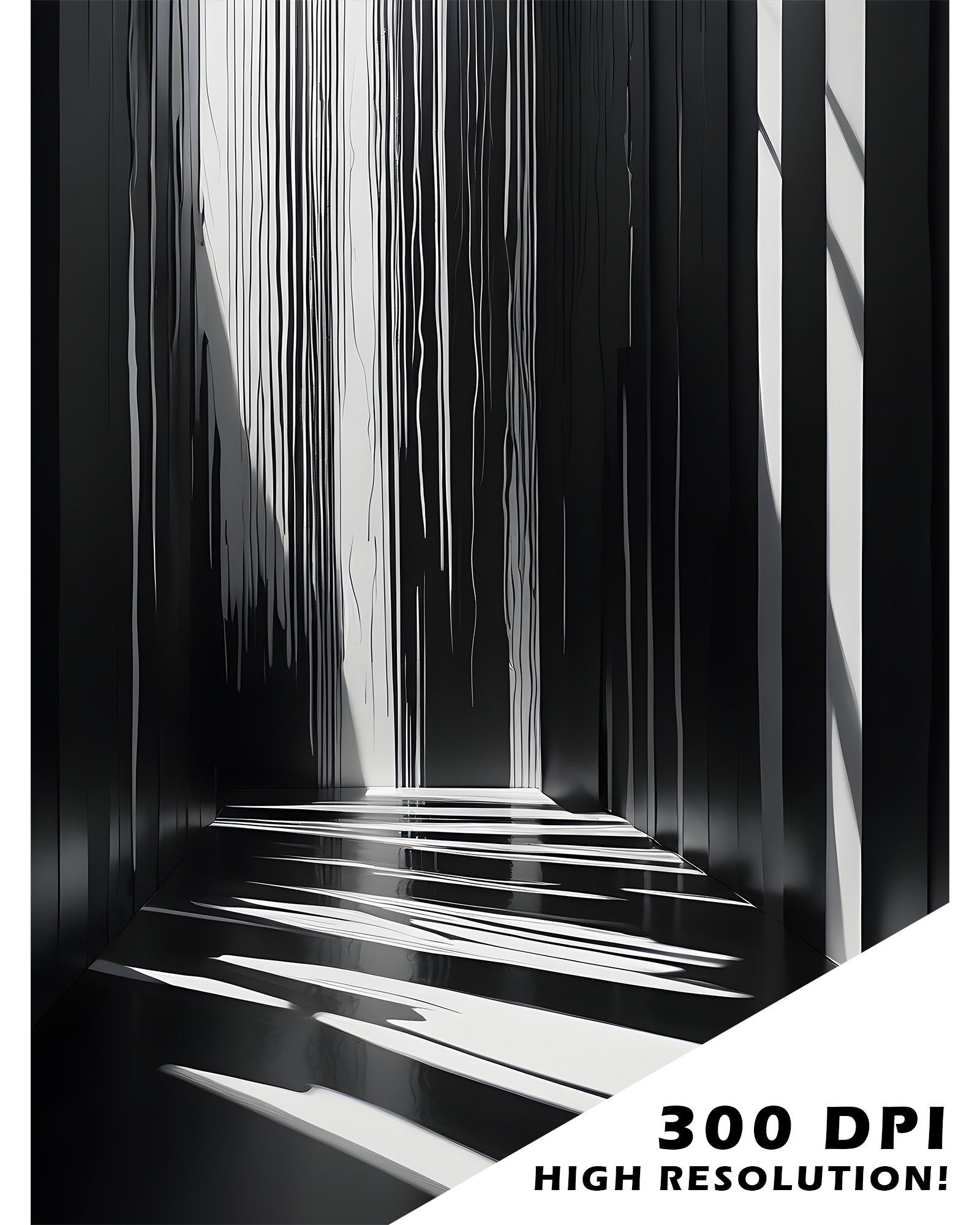 Black and White Abstract Poster Digital Art | Printable Wall Art ...