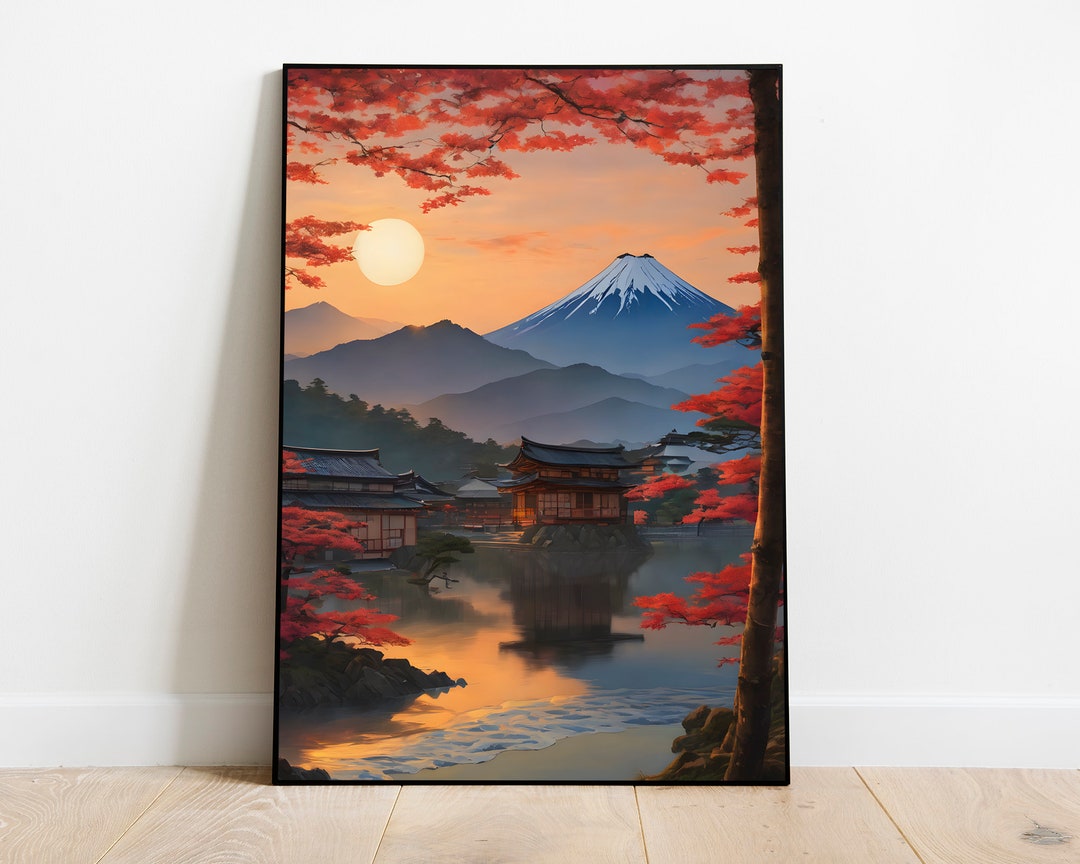 Japanese Ukiyo-e Poster Digital Art | Printable Wall Art | Ukiyo-e ...