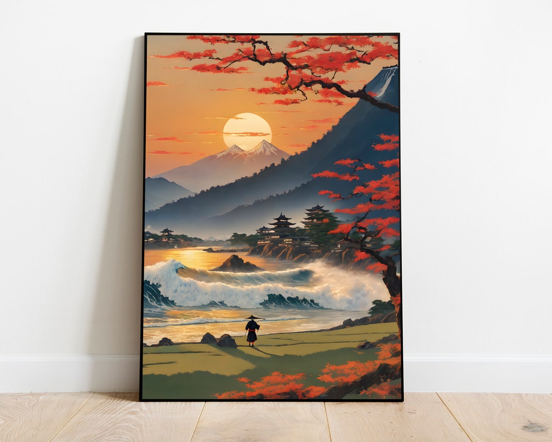 Japanese Ukiyo-e Poster Digital Art | Printable Wall Art | Ukiyo-e ...