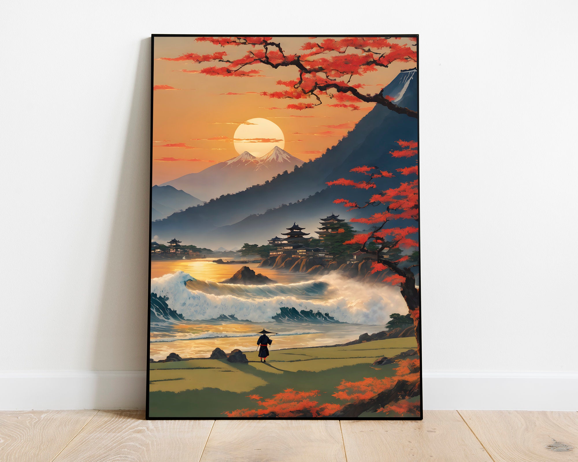 Japanese Ukiyo-e Poster Digital Art Printable Wall Art Ukiyo-e Print ...