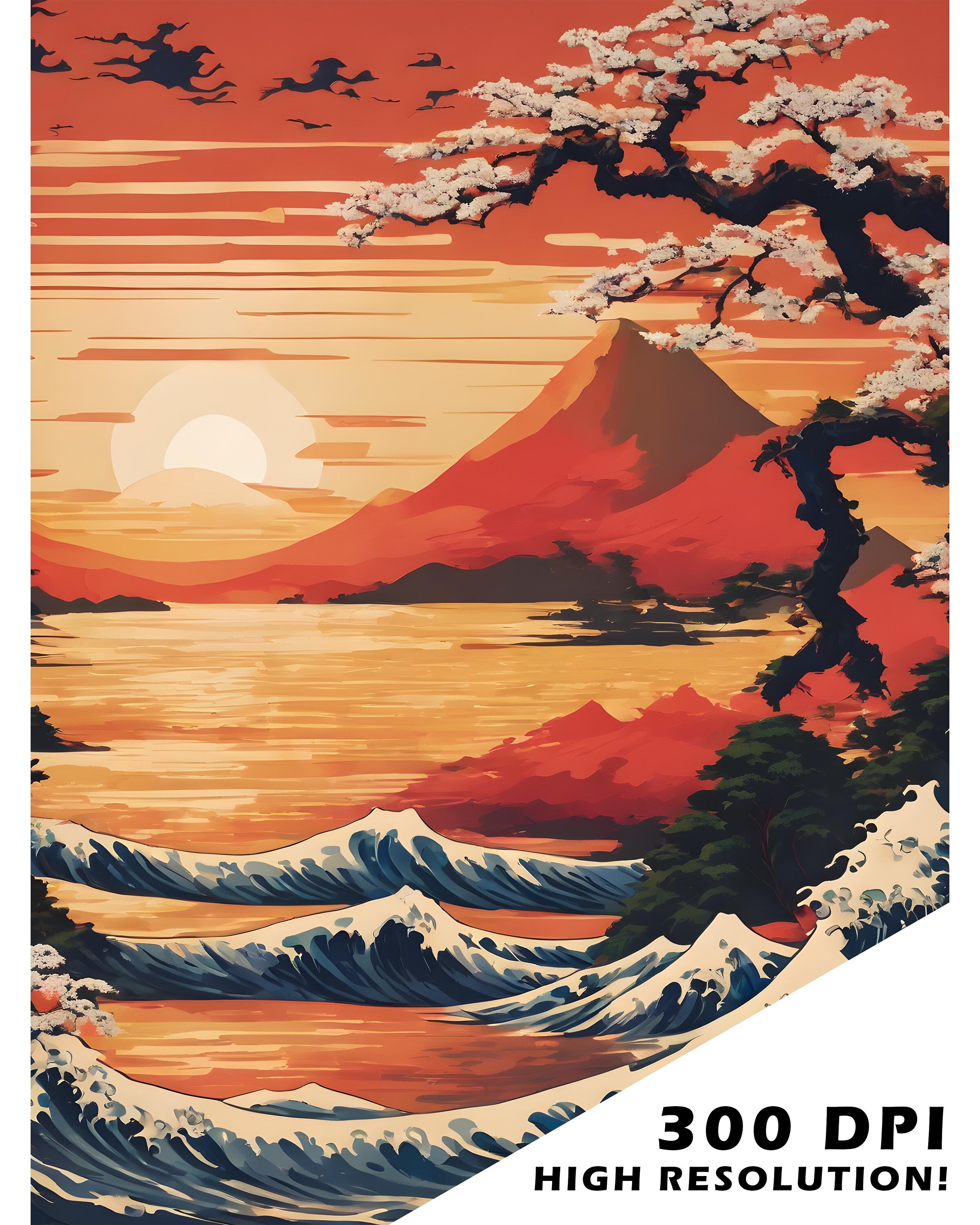 Japanese Ukiyo-e Poster Digital Art | Printable Wall Art | Ukiyo-e ...