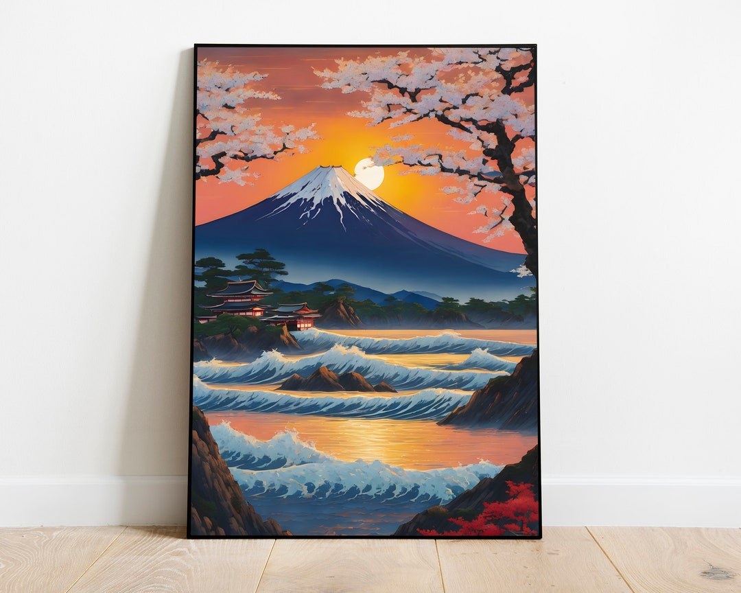 Japanese Ukiyo-e Poster Digital Art | Printable Wall Art | Ukiyo-e ...