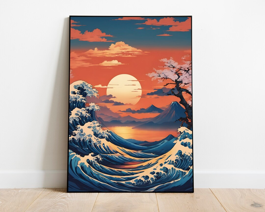 Japanese Ukiyo-e Poster Digital Art | Printable Wall Art | Ukiyo-e ...