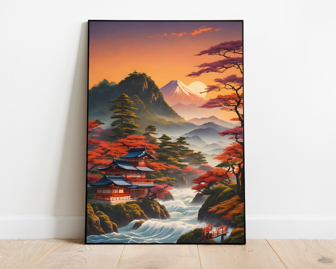 Japanese Ukiyo-e Poster Digital Art Printable Wall Art Ukiyo-e Print ...