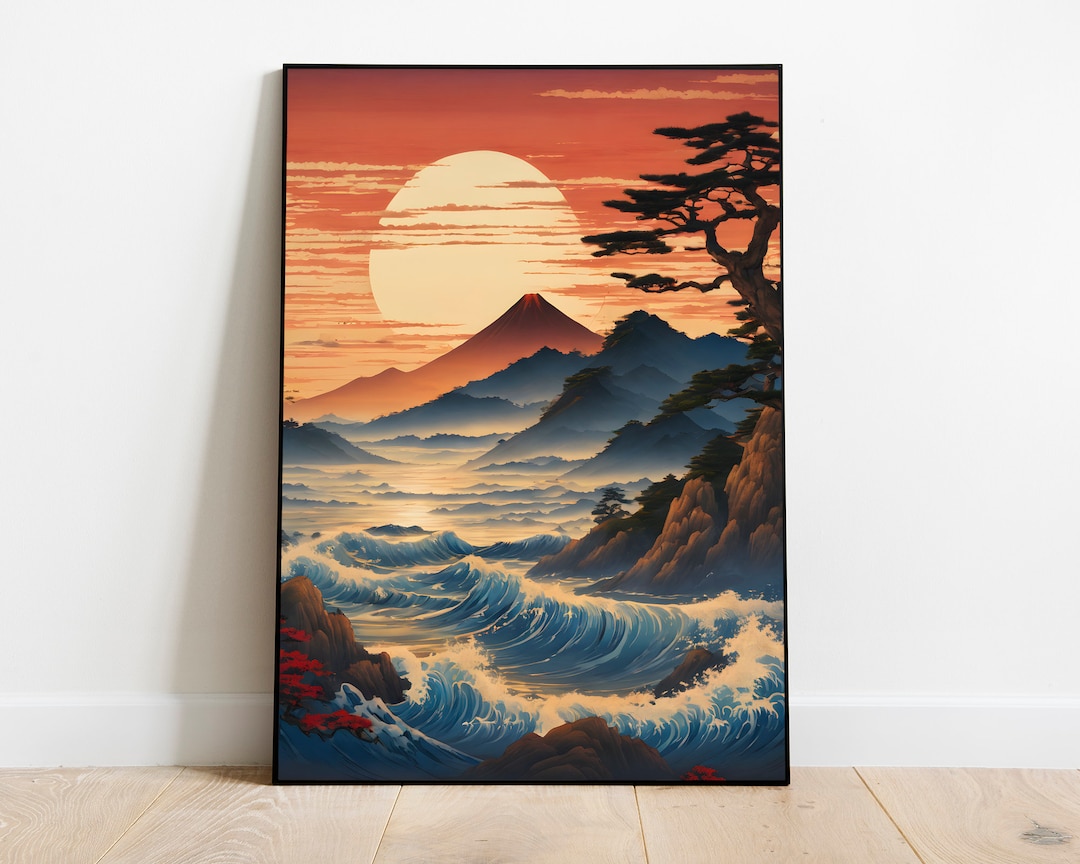 Japanese Ukiyo-e Poster Digital Art | Printable Wall Art | Ukiyo-e ...