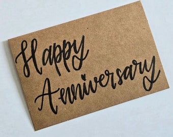 Happy Birthday Calligraphy Card - Etsy UK
