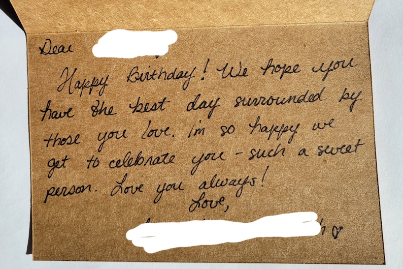 Happy Birthday Calligraphy Card - Etsy