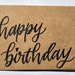 Happy Birthday Calligraphy Card - Etsy