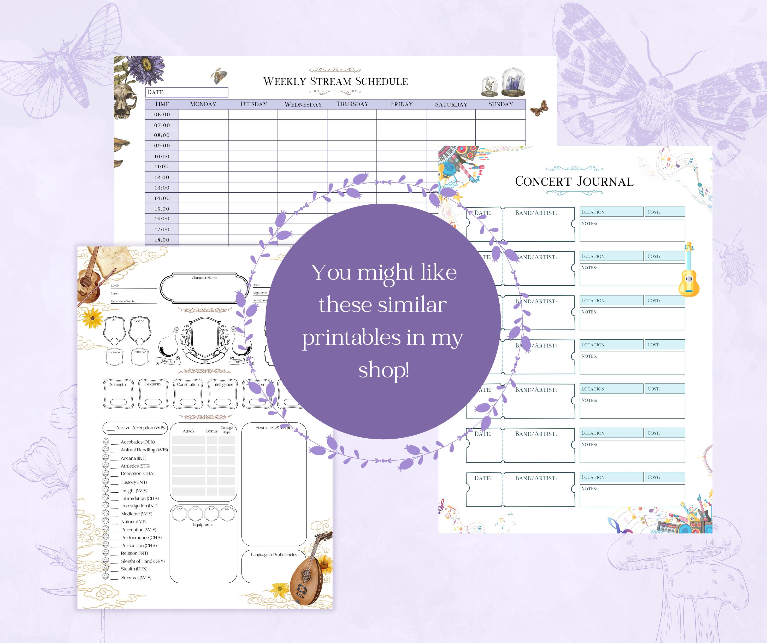 Wow Levelling Tracker Printable PDF | Classic Wow Video Game Level ...