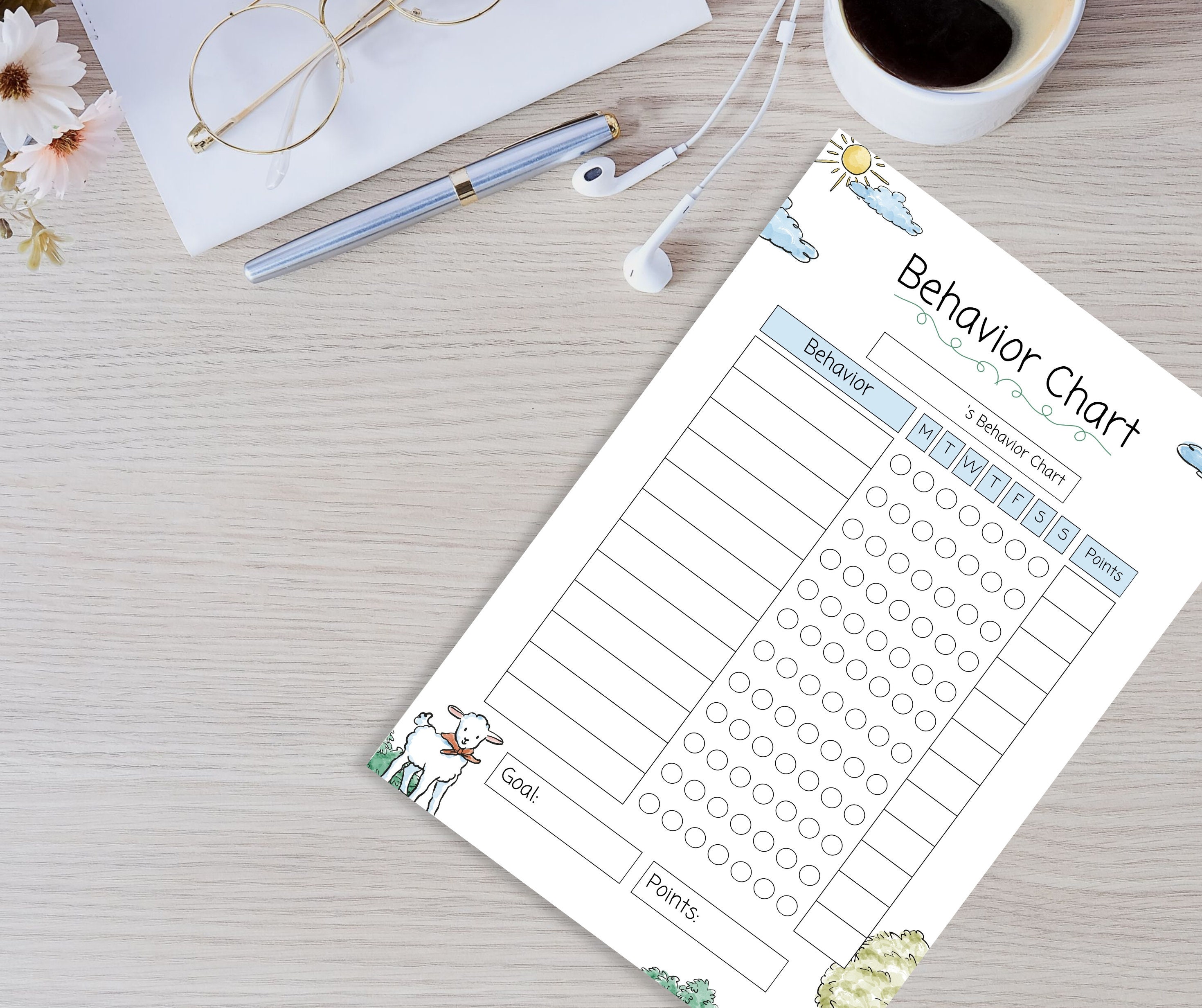 Behavior Chart Printable PDF | Behavior Log | Classroom Behavior | Good ...