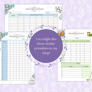 Dominos Score Card Printable PDF | Dominoes Score Board | Dominos Tally ...