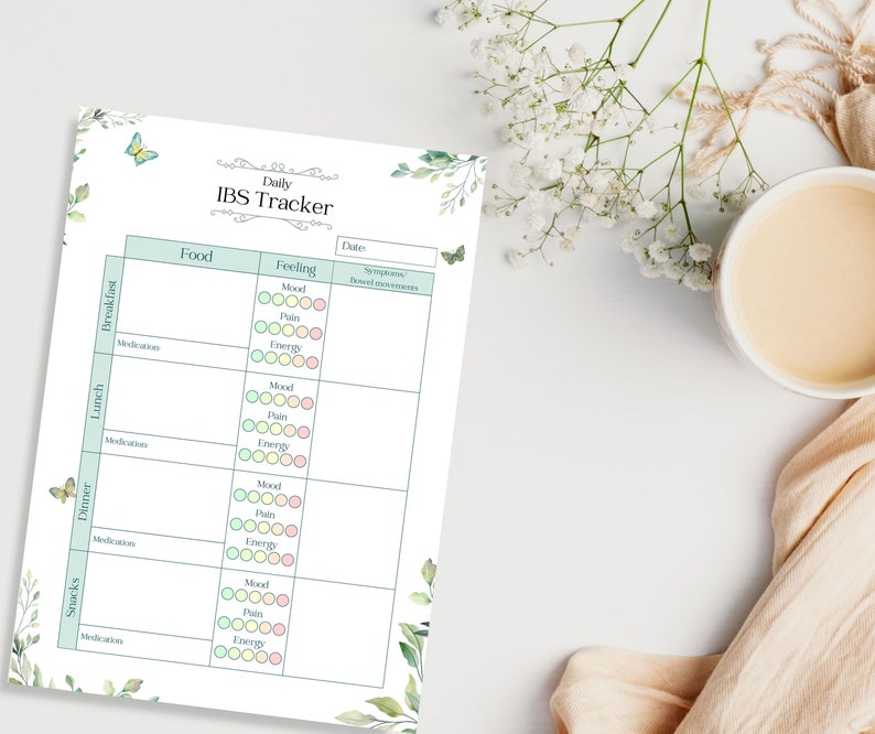 IBS Tracker Printable PDF | Symptom Tracker | Gut Health | IBS Journal ...