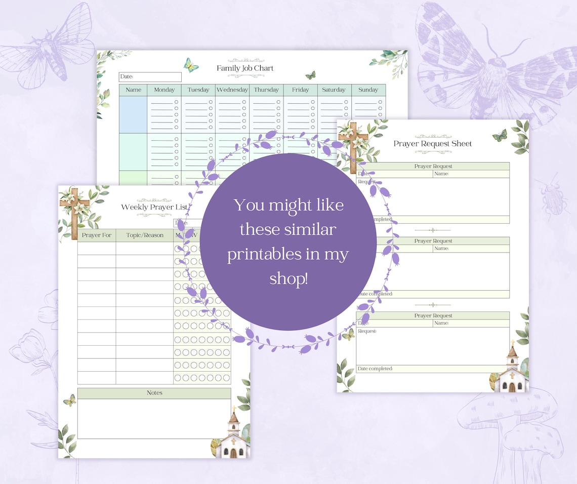 Church Tithe Tracker Printable PDF | Tithe Record Sheet | Tithing Chart ...