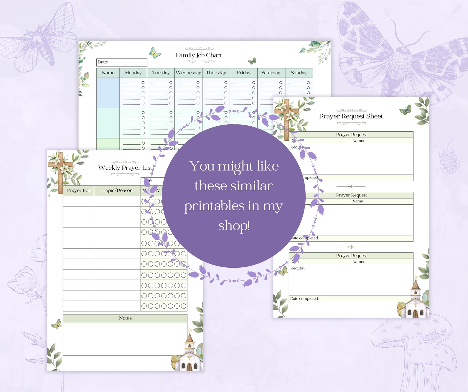 Church Tithe Tracker Printable PDF | Tithe Record Sheet | Tithing Chart ...