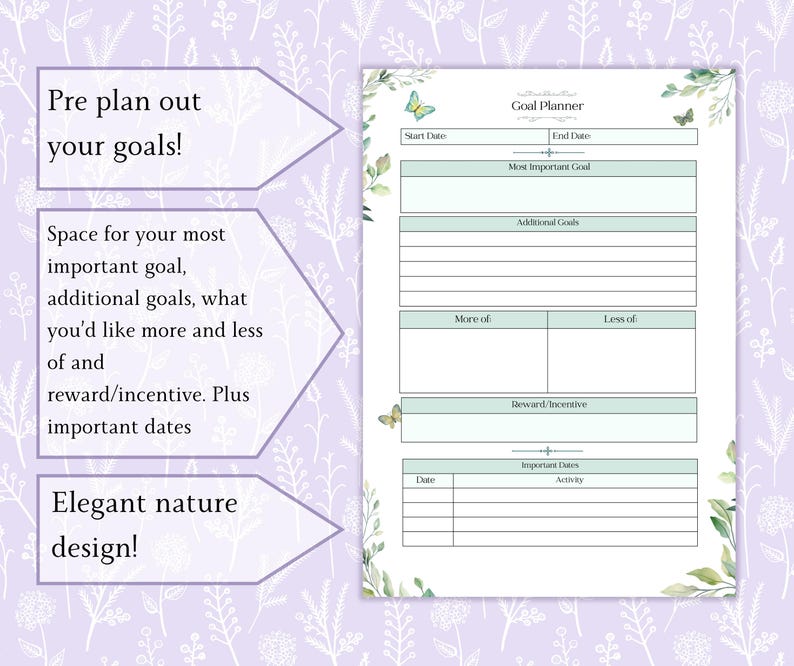 90 Day Action Plan Printable PDF | Goal Action Plan | 90 Day Journal ...