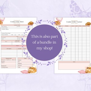 Cookie Order Form Printable PDF | Bakery Order Form Template | Food ...