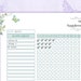 Supplement Tracker Printable PDF | Vitamin Tracker Monthly Checklist ...