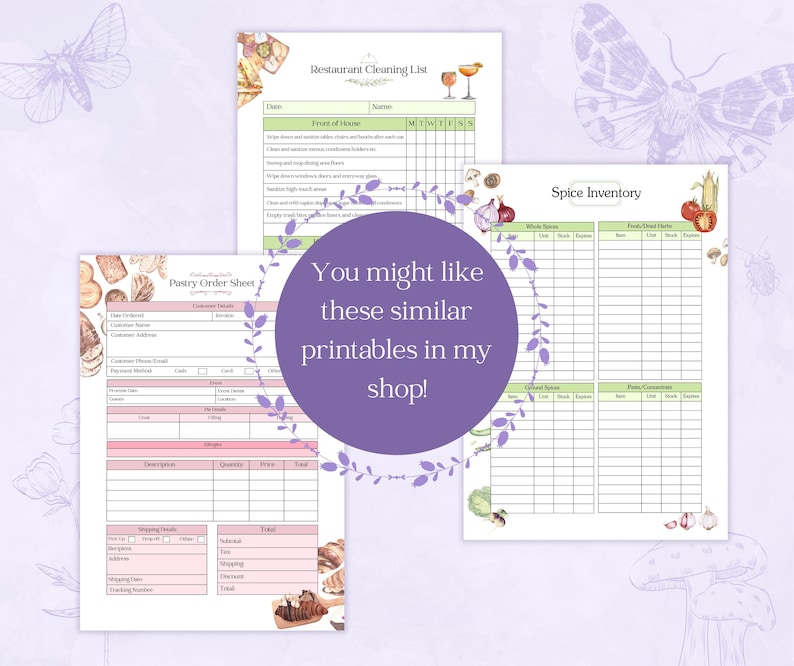 Waiter Bingo Sheet Printable PDF, Restaurant Server Game, Funny Waiter ...