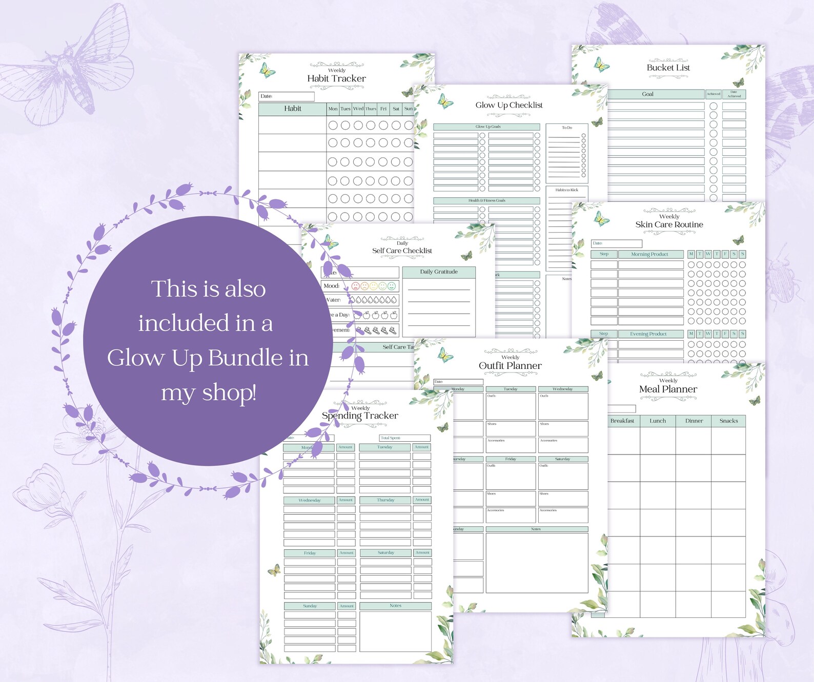 Outfit Planner Printable PDF | Clothes Organiser | Outfit Log | Weekly ...