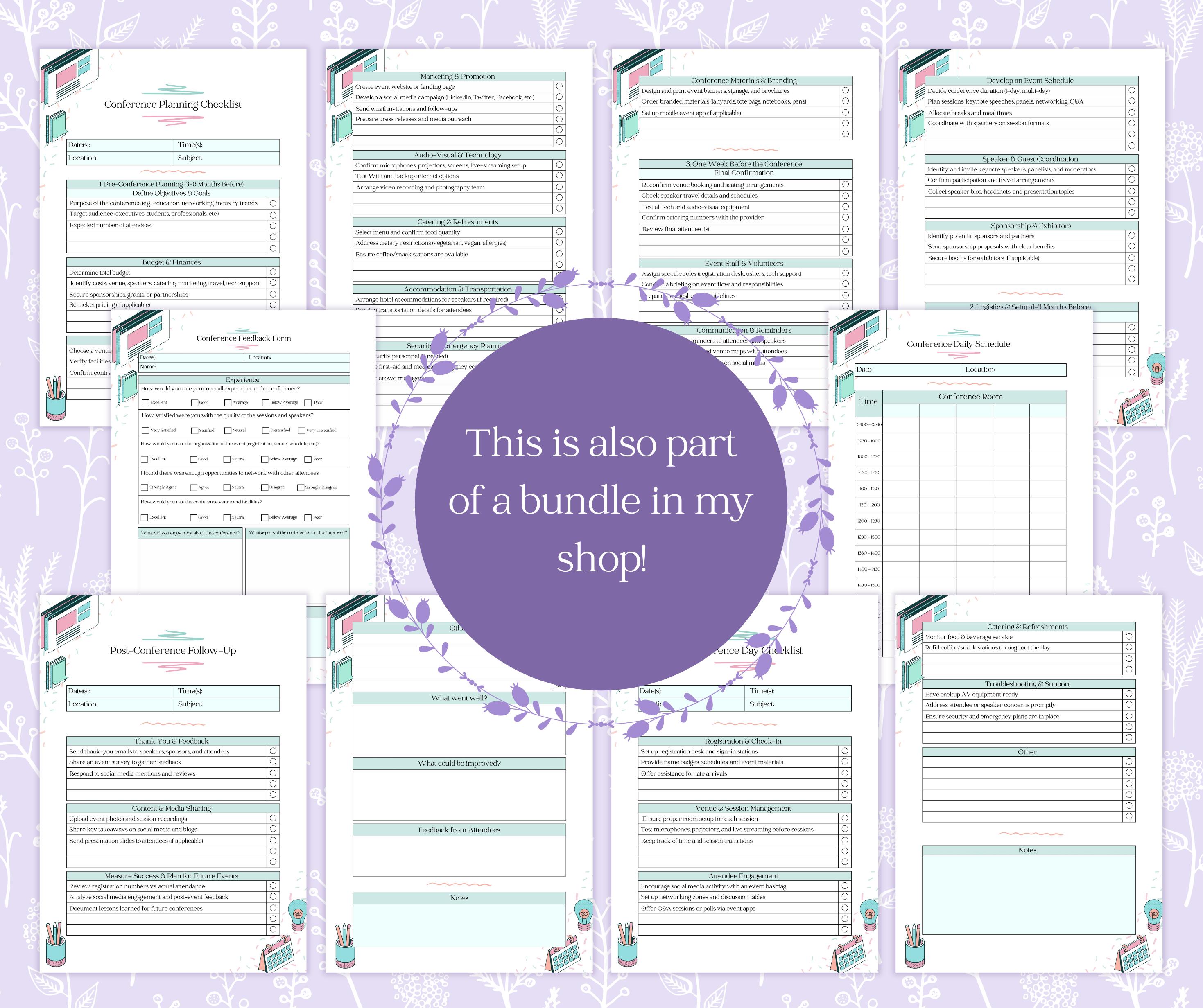 Conference Feedback Form Printable PDF | Conference Review Sheet ...