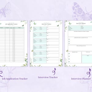 Job Hunting Bundle Printable PDF | Interview Prep | Job Application ...