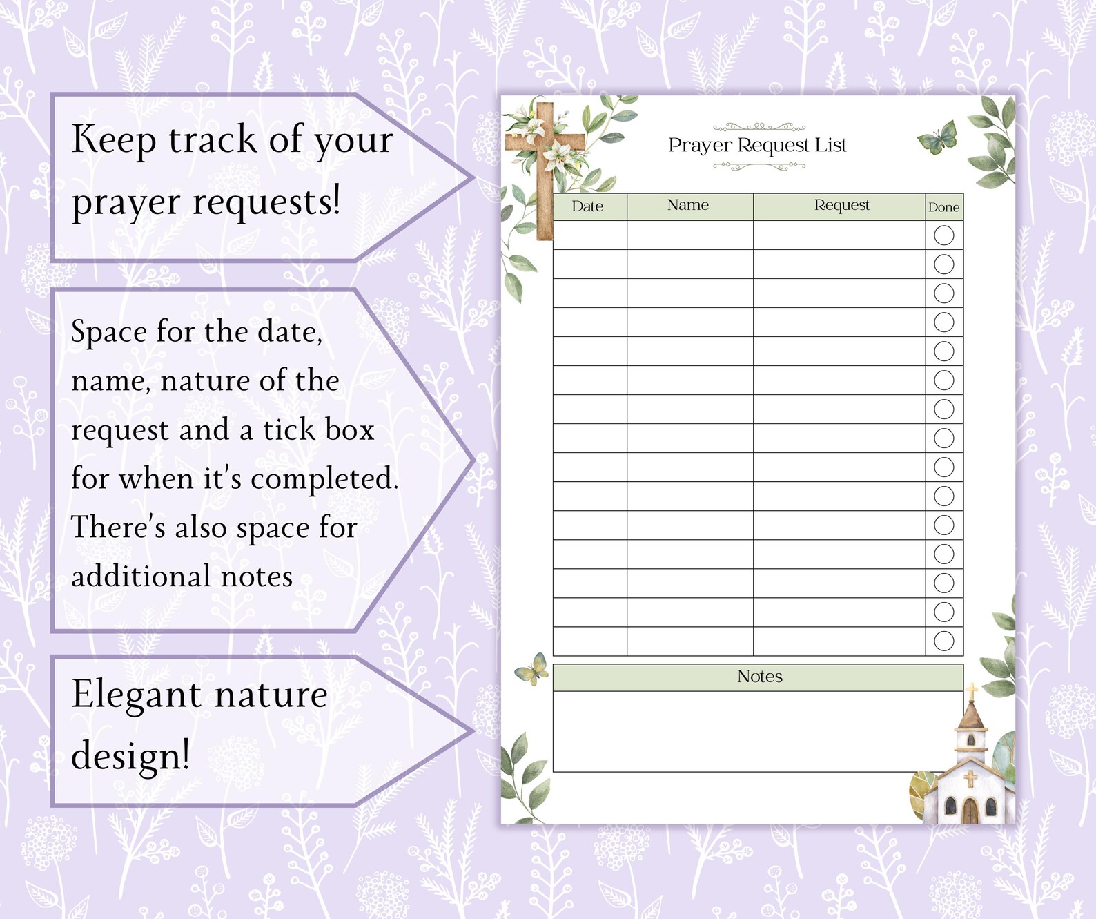 Prayer Request Bundle Printable PDF | Prayer Request List | Prayer ...