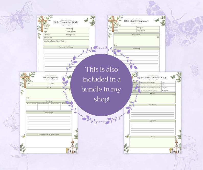 Bible Chapter Summary Printable PDF | Bible Chapter Study Journal ...