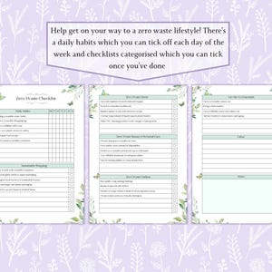 Zero Waste Checklist Printable PDF | Zero Waste Starter Kit Printable ...