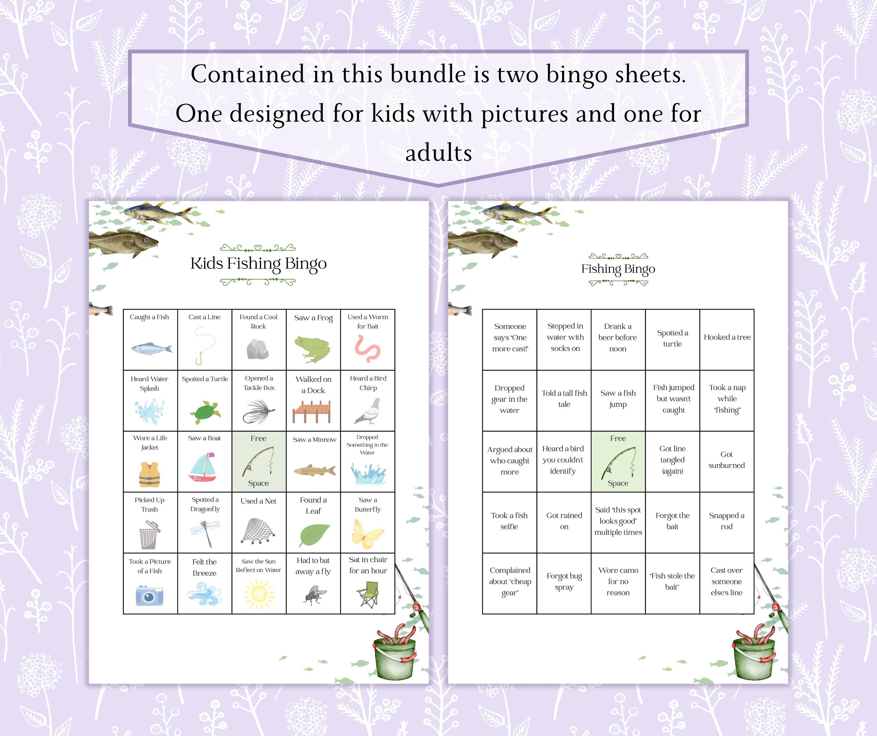 Fishing Trip Bundle Printable PDF | Fishing Diary Sheet | Fishing ...