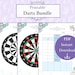 Darts Bundle Printable PDF | Dart Cricket Scorecard | Printable Darts ...