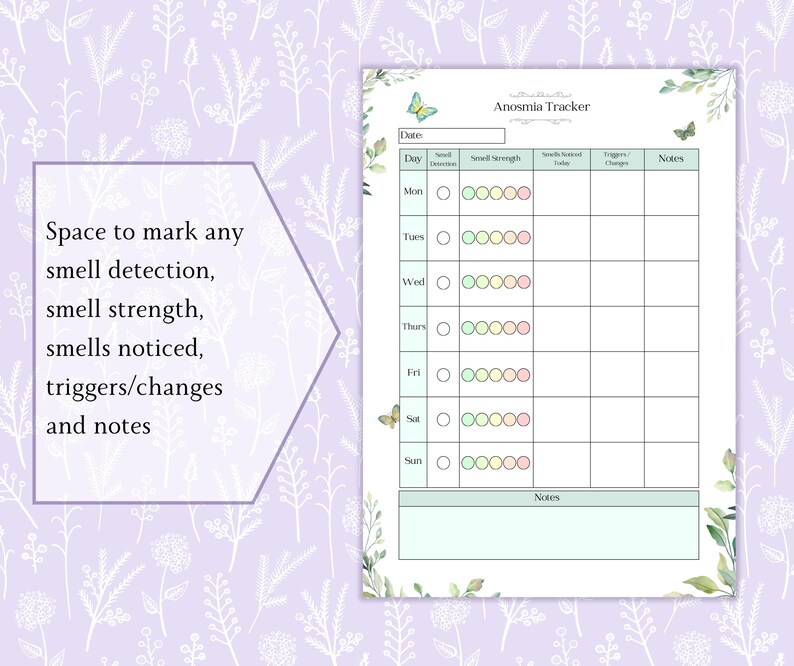Loss of Taste and Smell Bundle Printable PDF | Taste and Smell Recovery ...
