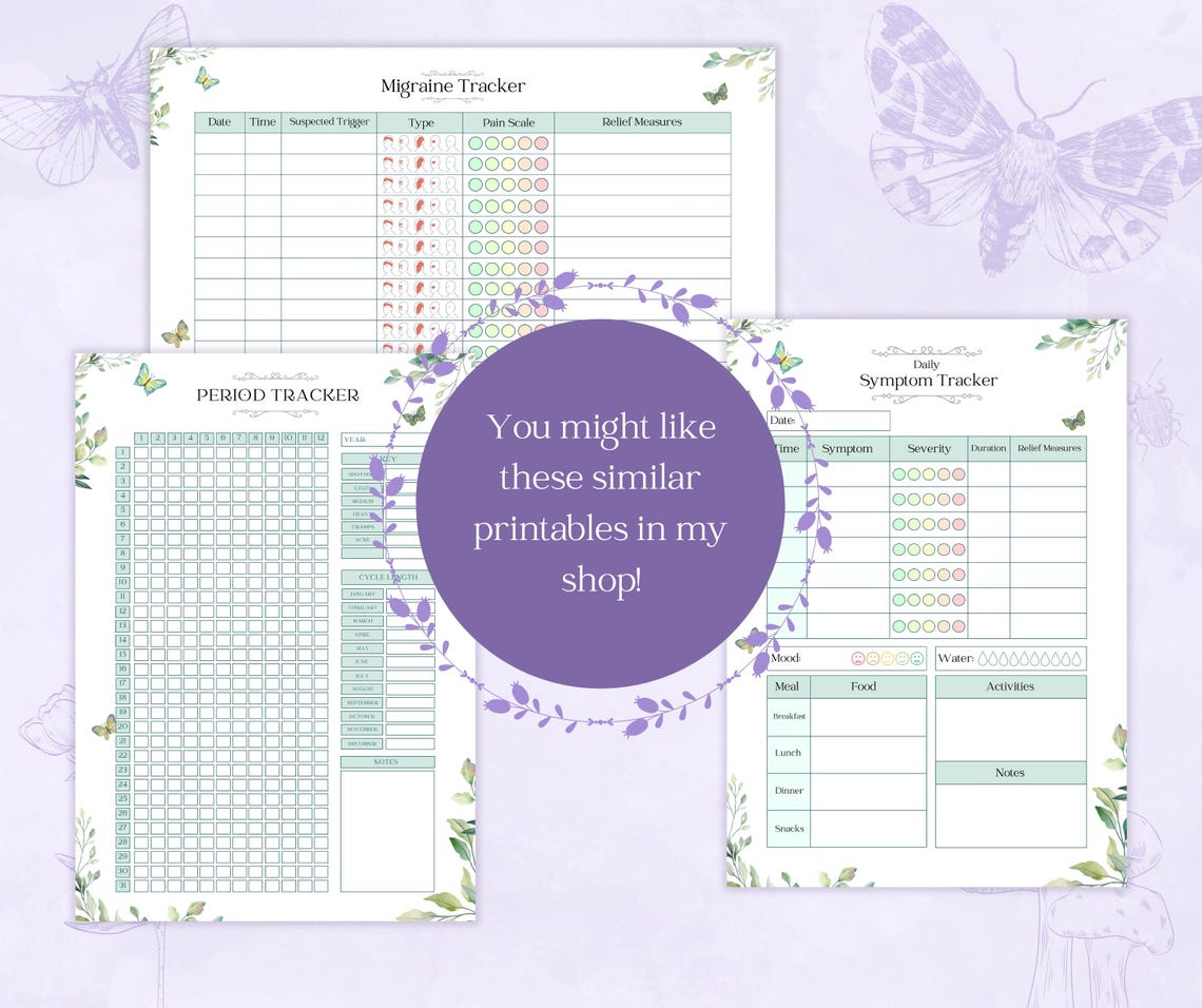 Side Effects Tracker Printable PDF | Medication Log | Adverse Reaction ...