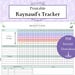 Raynauds Tracker Printable PDF | Symptom Diary | Raynauds Disease ...