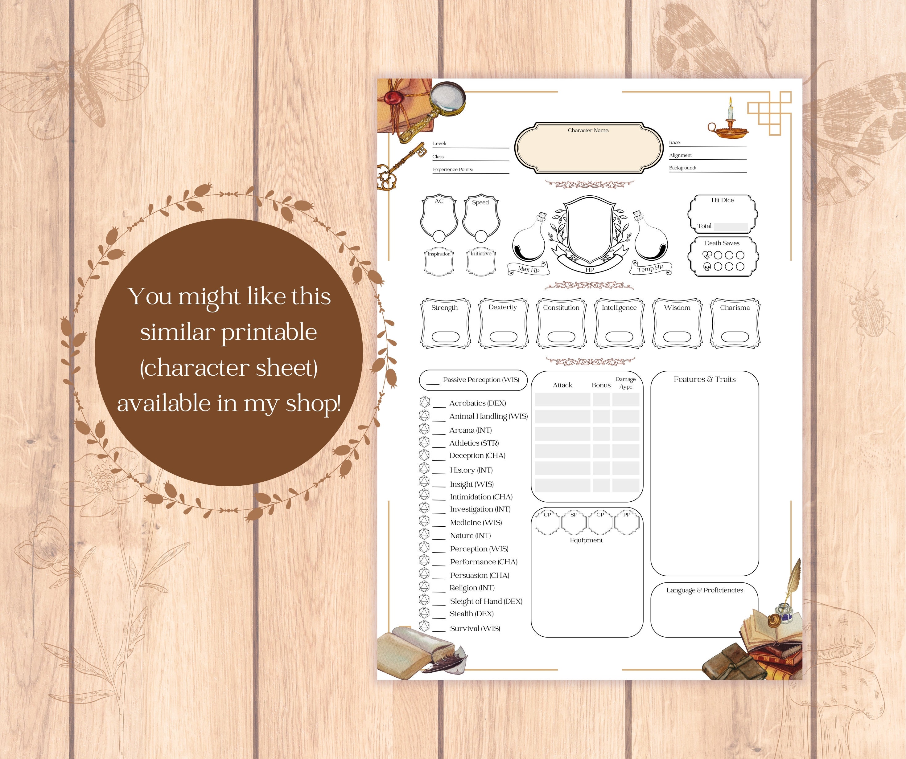 Initiative Tracker Printable PDF | Dnd DM Toolkit | Dungeon Master Dnd ...