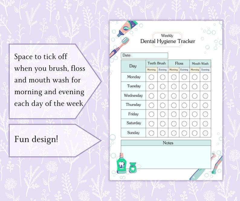 Periodontal Disease Tracker Printable PDF | Gum Disease Log | Dental ...
