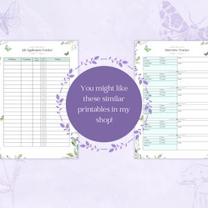 Job Interview Planner Printable PDF | Interview Tracker | Interview ...