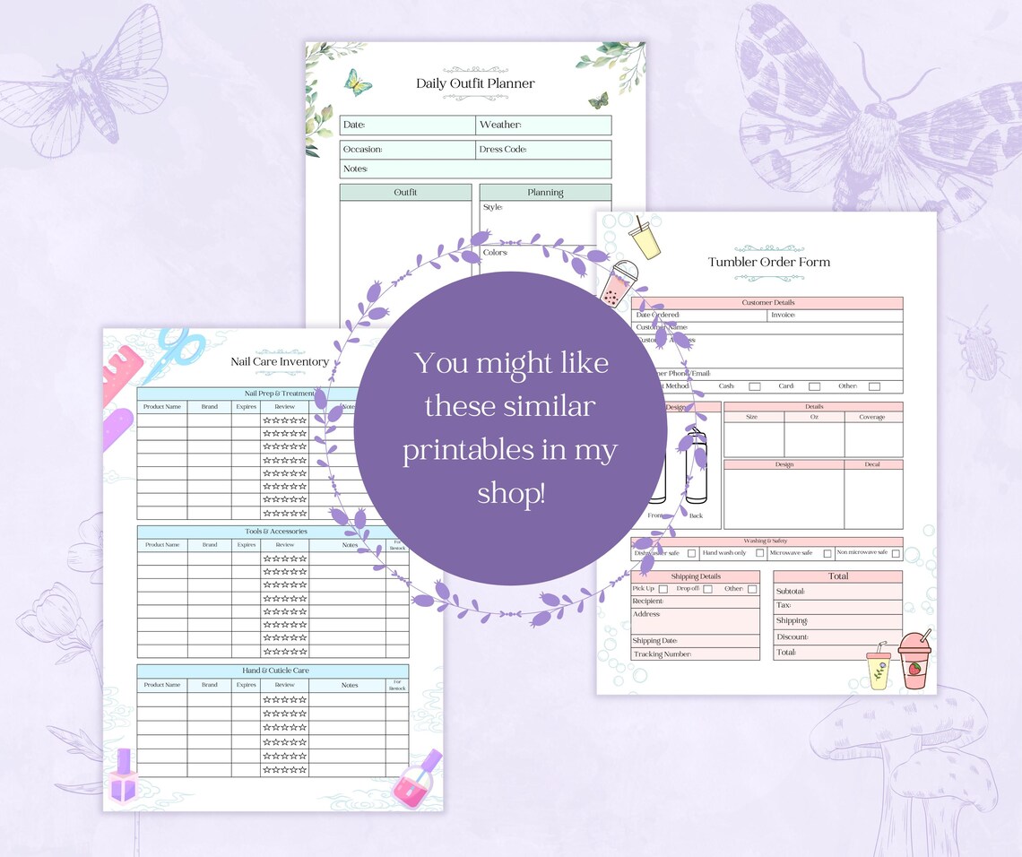 Hair Salon Inventory List Printable PDF | Beauty Inventory Control ...