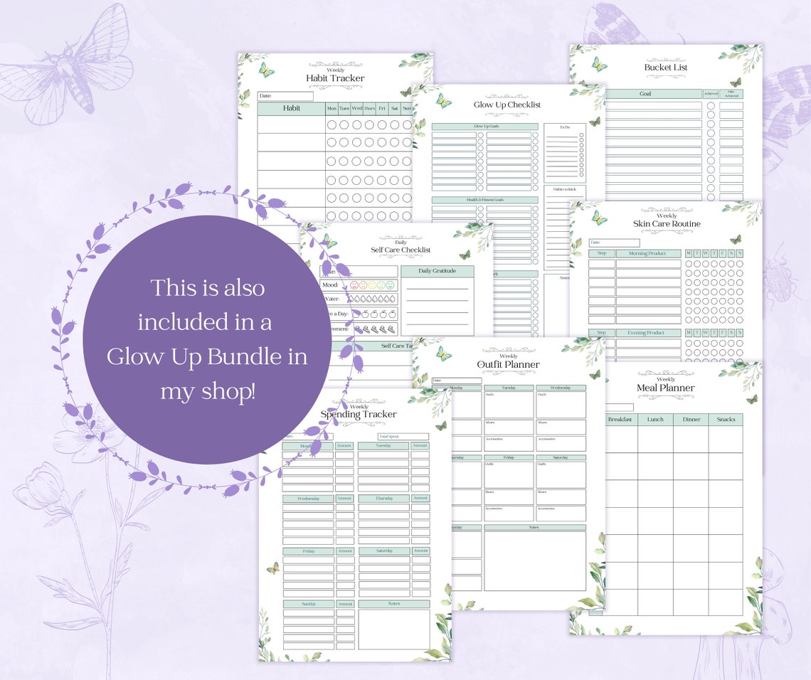 Skincare Routine Printable PDF | Beauty Checklist | Skincare Planner ...