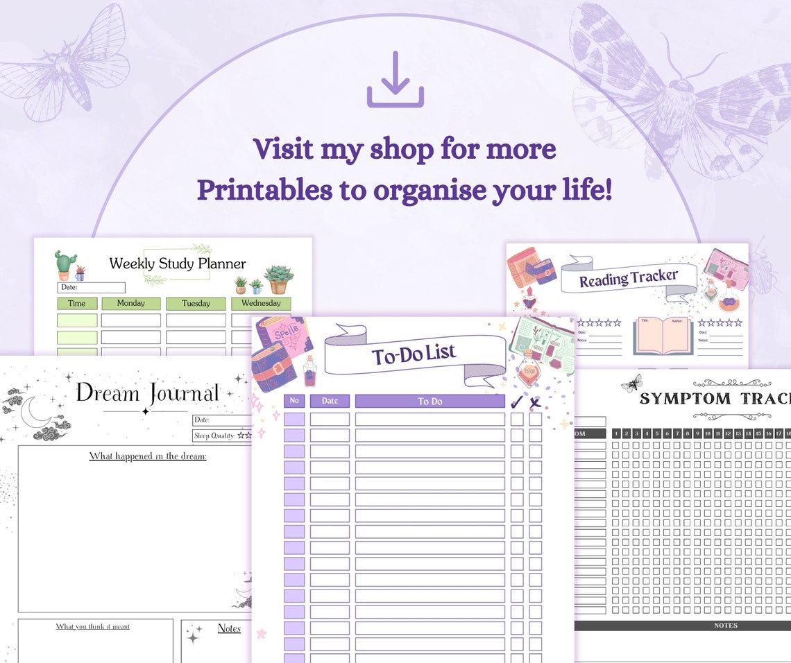 Daily Teacher Planner Printable PDF Teacher Diary Homeschool Printables ...