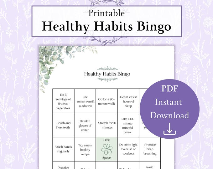 Nutrition Health BINGO Game, Healthy Eating Patient Education, Learning ...