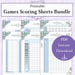 Games Scoreboard Sheets Printable PDF | Rummikub Score Card | Dominos ...